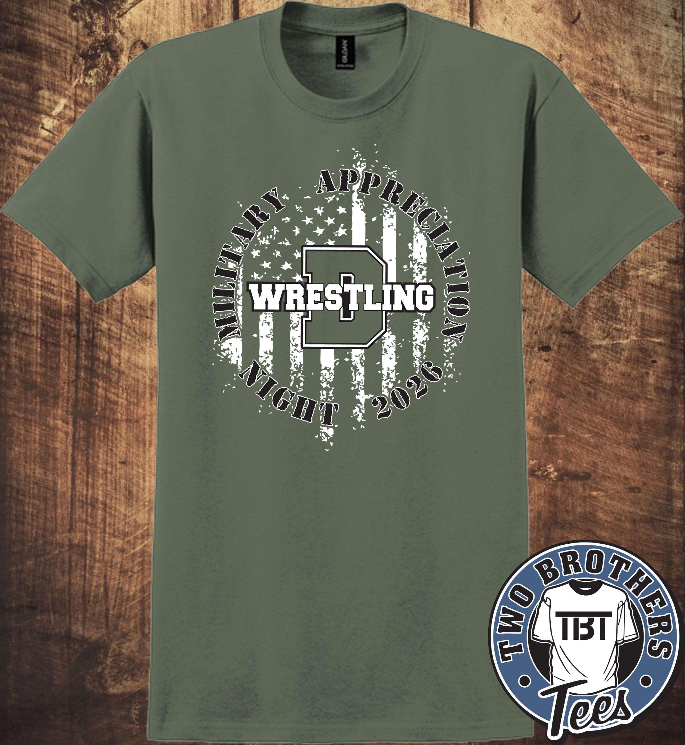 DuBois Wrestling Military Night – Two Brothers Tees